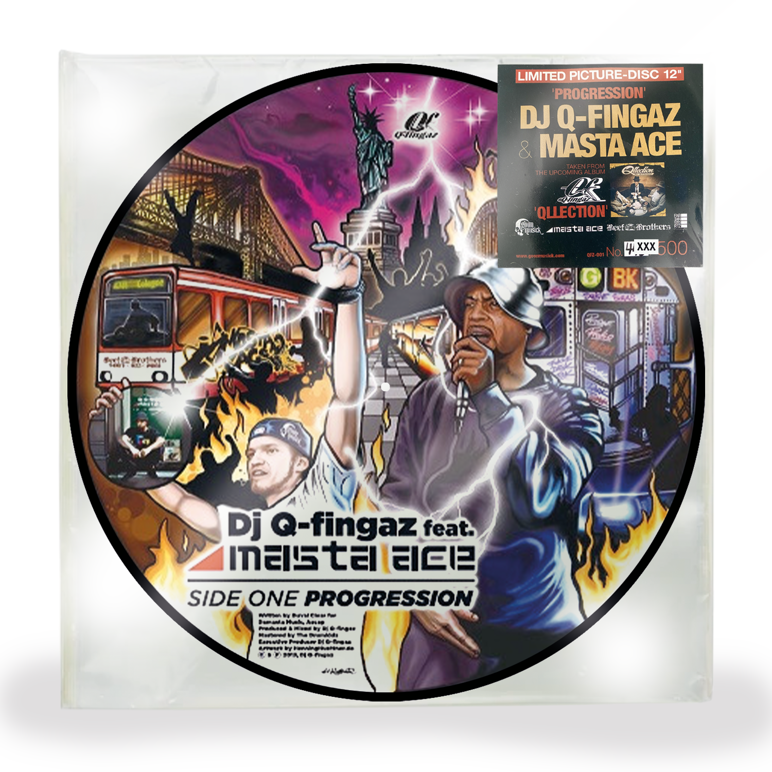 DJ Q-Fingaz x Masta Ace - Progression Picture Disc Vinyl - Goonsgear.com