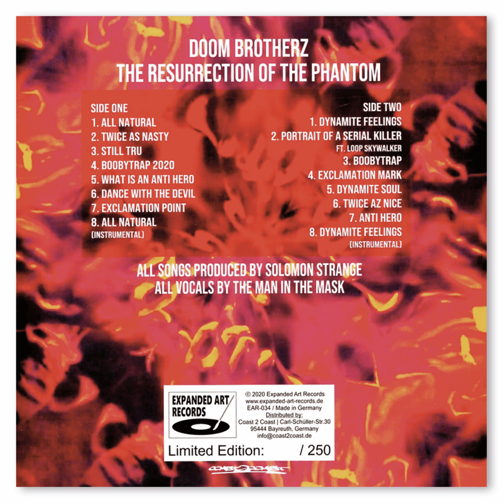 Doom Brotherz The Resurrection Of The Phantom Vinyl - Goonsgear.com