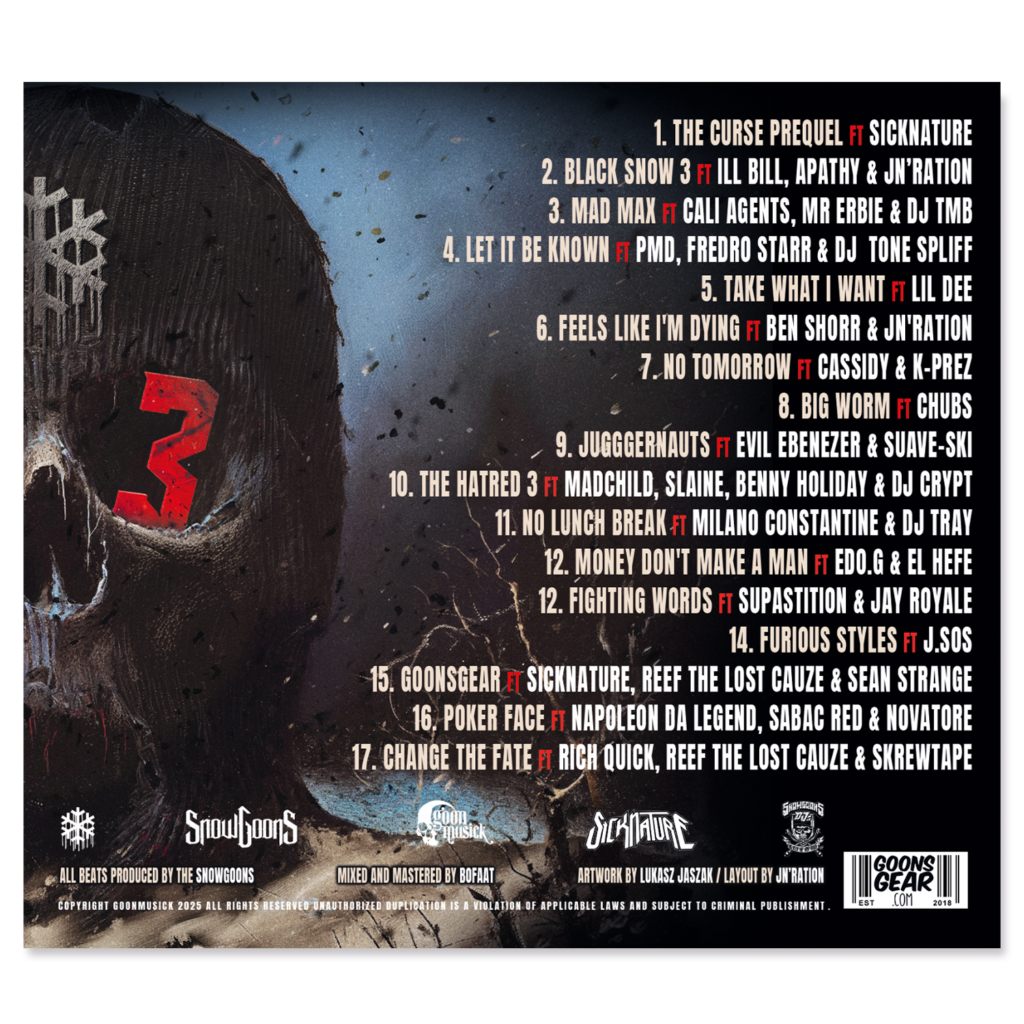 Snowgoons - Black Snow 3 CD - Goonsgear.com
