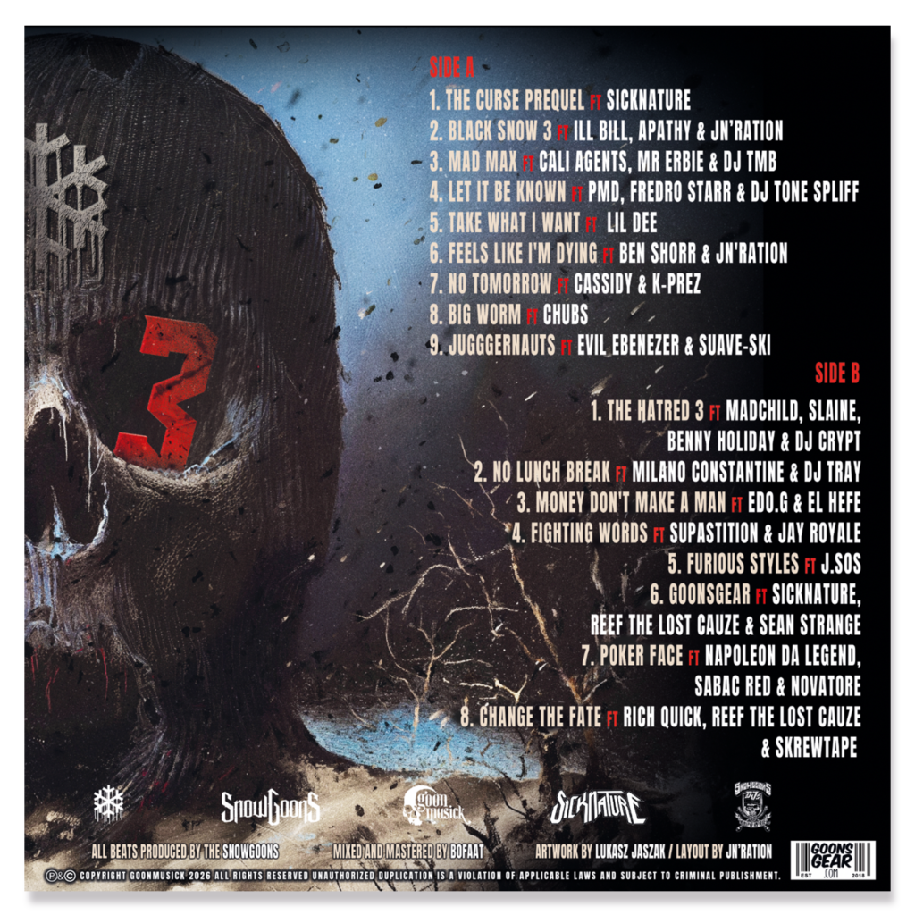 Snowgoons - Black Snow 3 Vinyl - Goonsgear.com